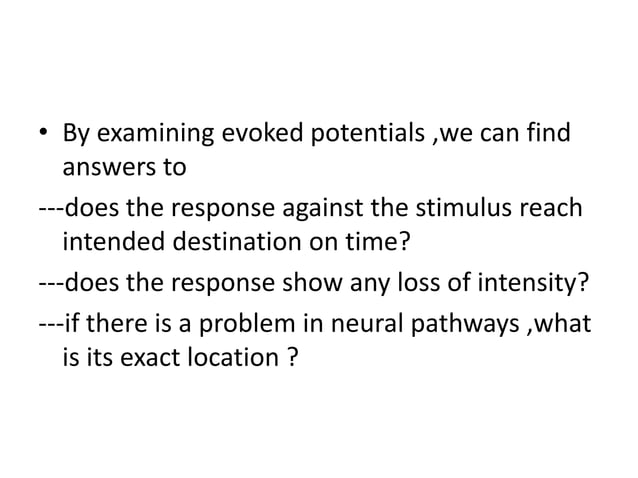 Evoked potentials (1) | PPT