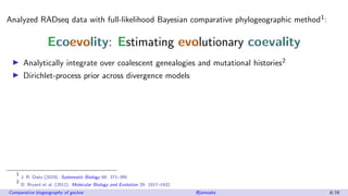 Full Bayesian comparative biogeography of Philippine geckos challenges ...