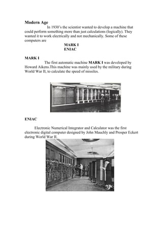 Evolauion of computer converted | PDF