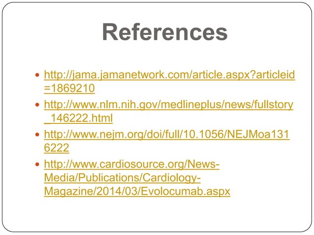 Evolocumab - New drug to lower ‘LDL' cholesterol | PPTX ...