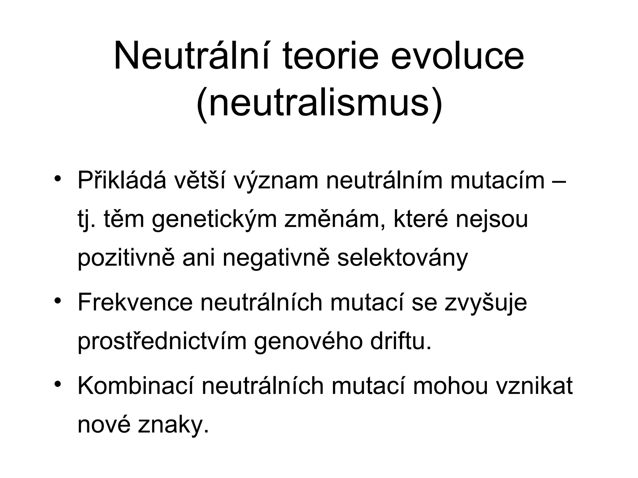 Evoluce Bak | PPT