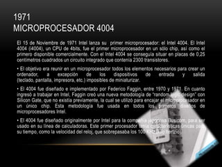 Evolución de microprocesadores | PPTX