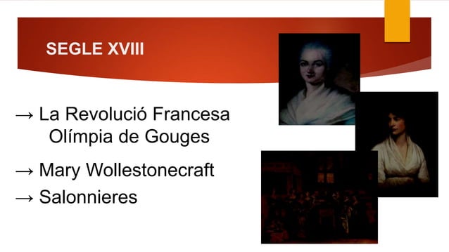 Evolució de la dona durant els segles XVIII | PPT