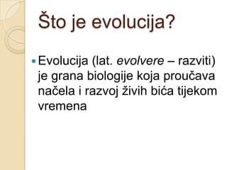 Evolucija | PPTX