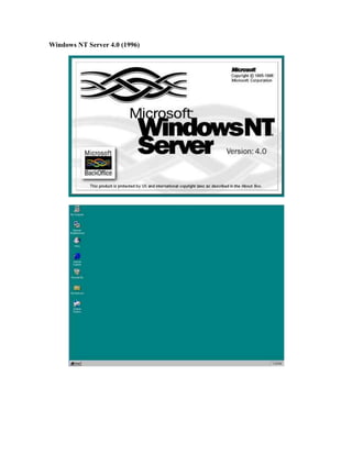 Evolución de la interfaz de microsoft windows | DOCX