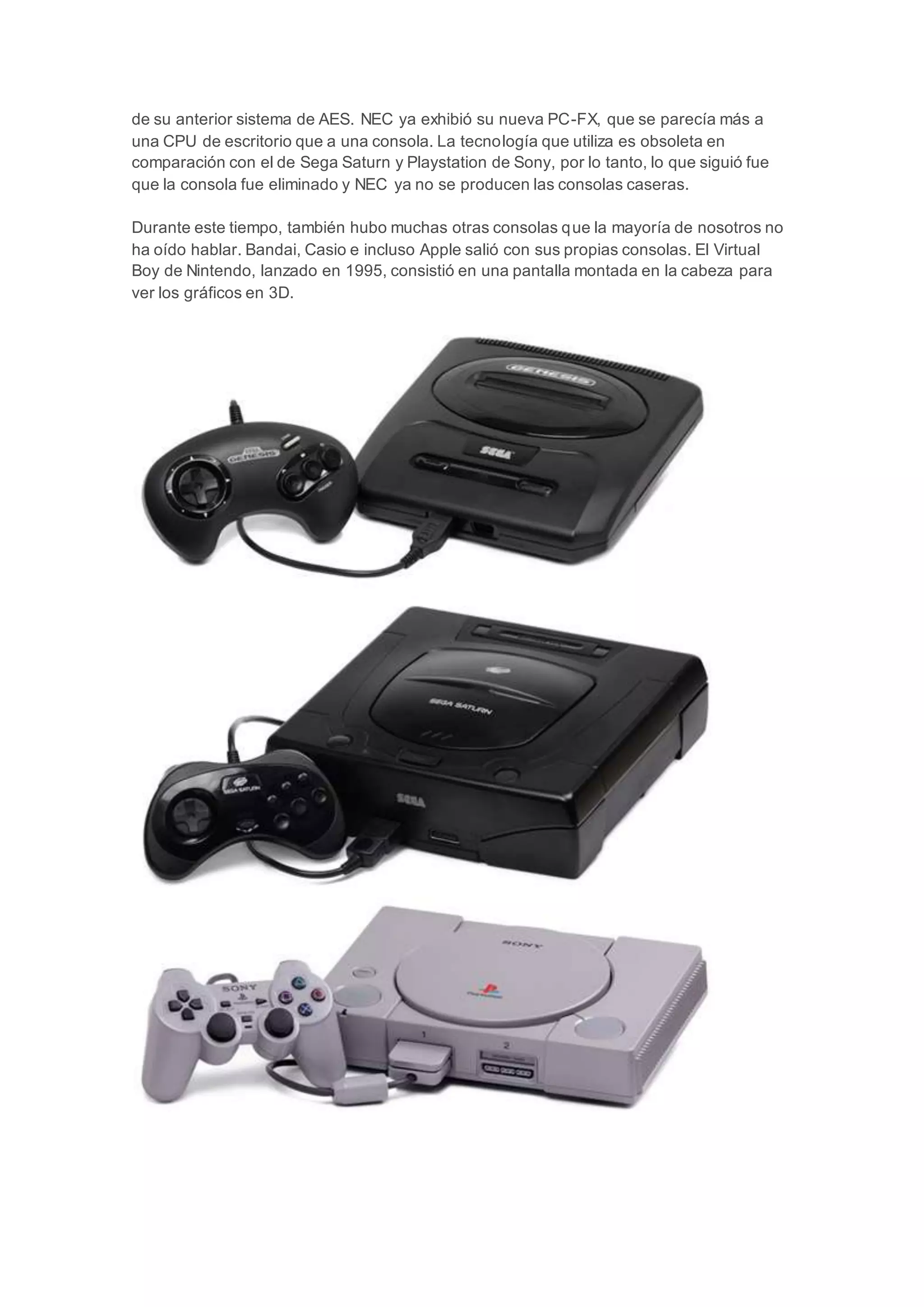 Evolución de las consolas de videojuegos | DOCX
