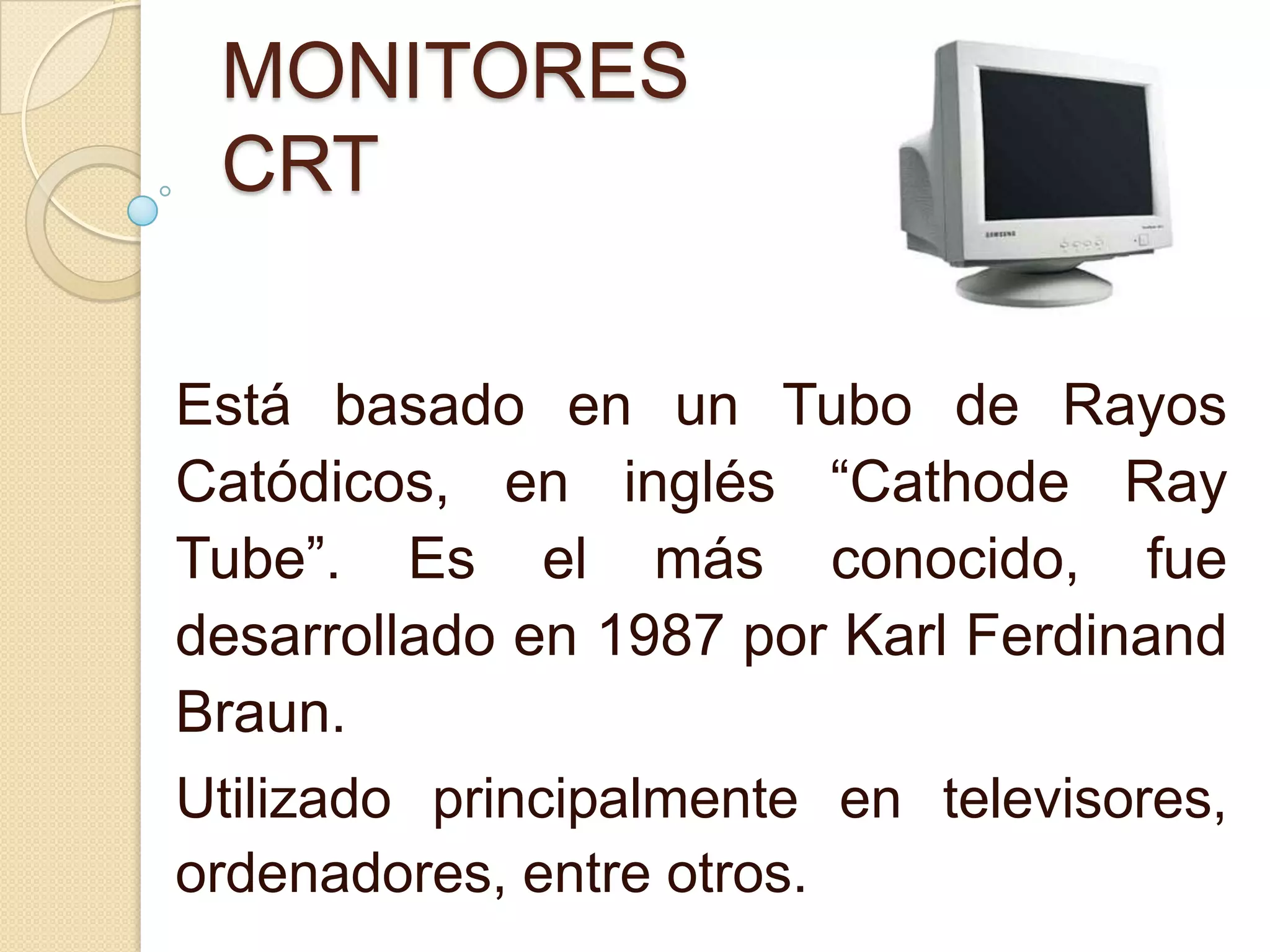 Evolución de los monitores de computadora | PPT
