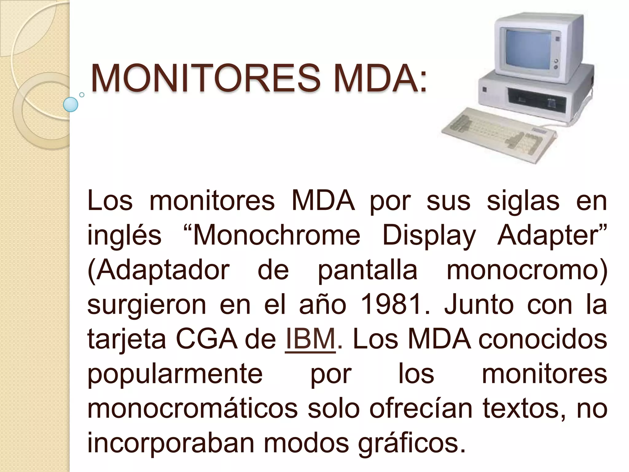 Evolución de los monitores de computadora | PPT