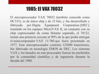 Evolución de los procesadores