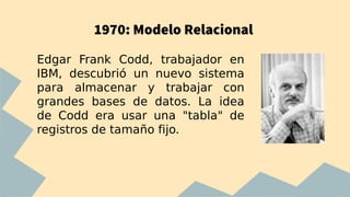 Evolución de los sgbd | PDF