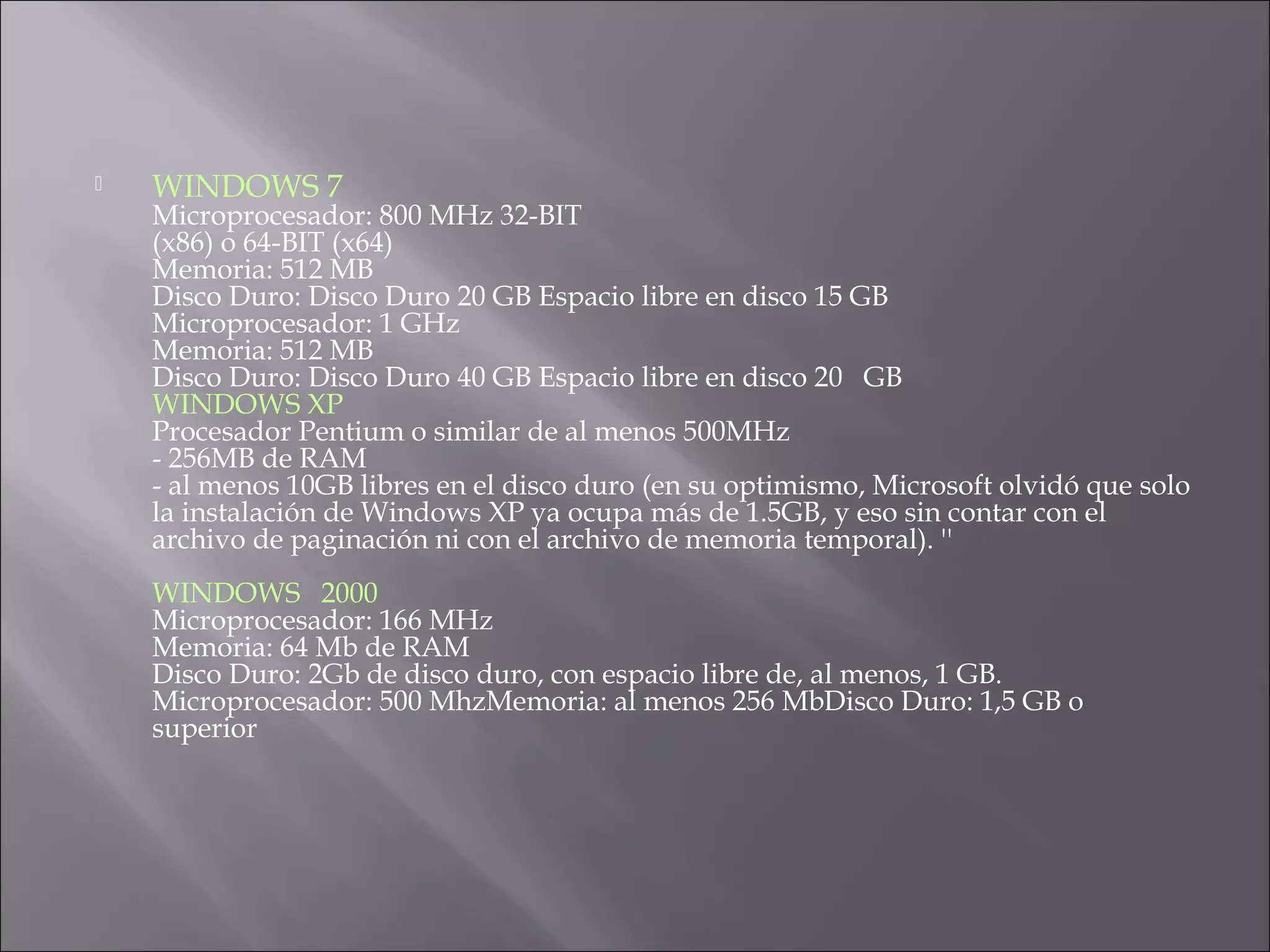 Evolución de los sistemas operativos | PPT | Operating Systems ...