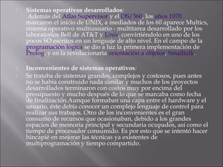 Evolución de los sistemas operativos | PPT
