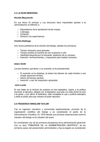 Evolucion historia de la administracion | DOCX