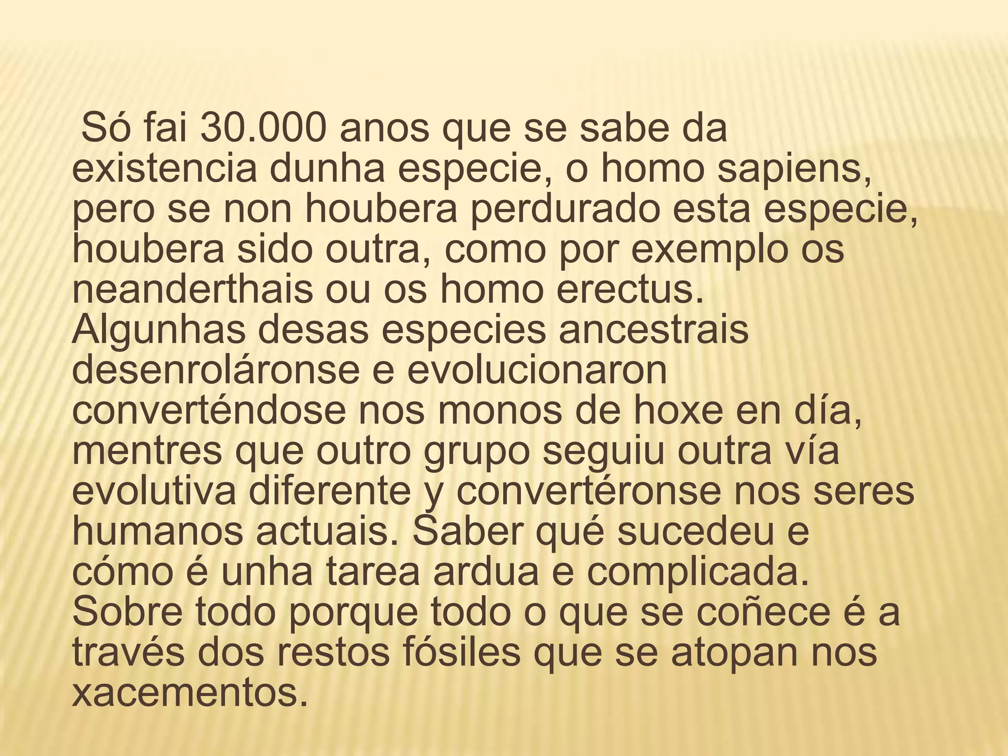 Evolución humana nova | PPTX