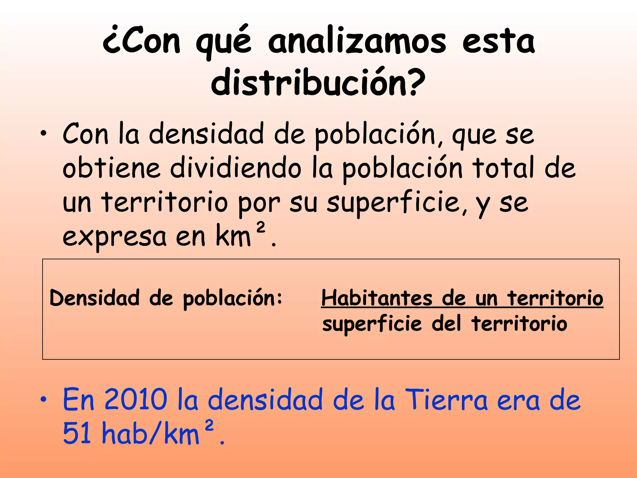Evolución y distribución de la población mundial | PPT | Geography ...