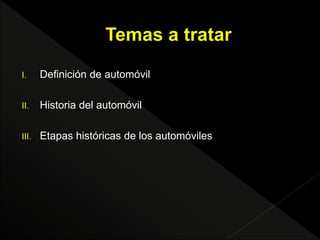 Evolucion del-automovil | PPTX