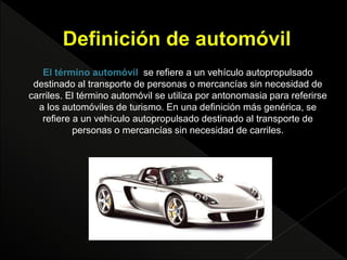 Evolucion del-automovil | PPTX