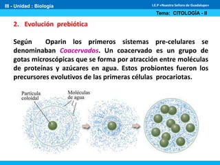 Evolucion celular | PPTX