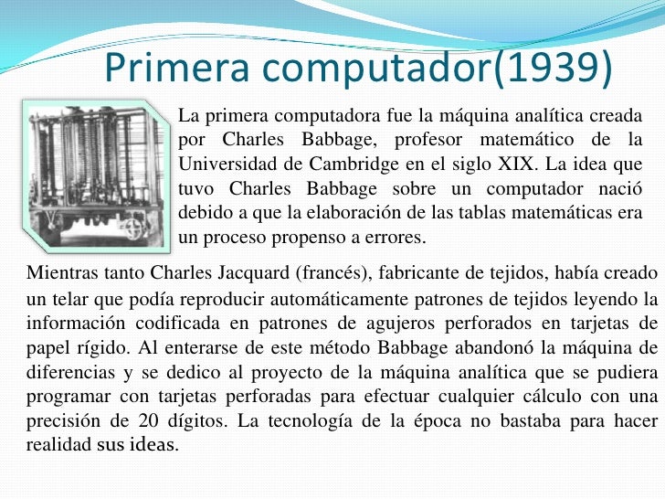 Evolución de las computadoras – Título del sitio