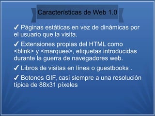 Evolucion de la Web desde la 1.0 a la 7.0 - Dr Pedro Salcedo | PPT