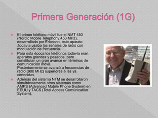 Evolucion del celular | PPTX