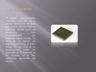 Evolucion de los microprocesadores | PPTX