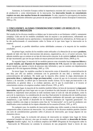 Evolucion de los modelos de innovación (procesos de innovacion( | PDF