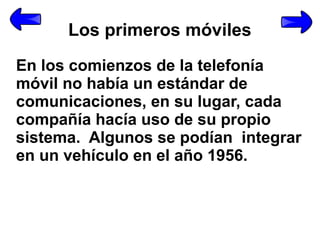 Evolucion de los moviles. | ODP