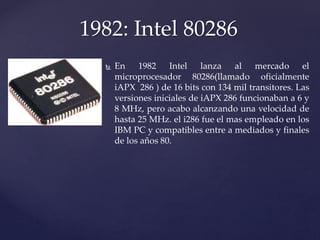 Evolucion de los procesadores | PPTX
