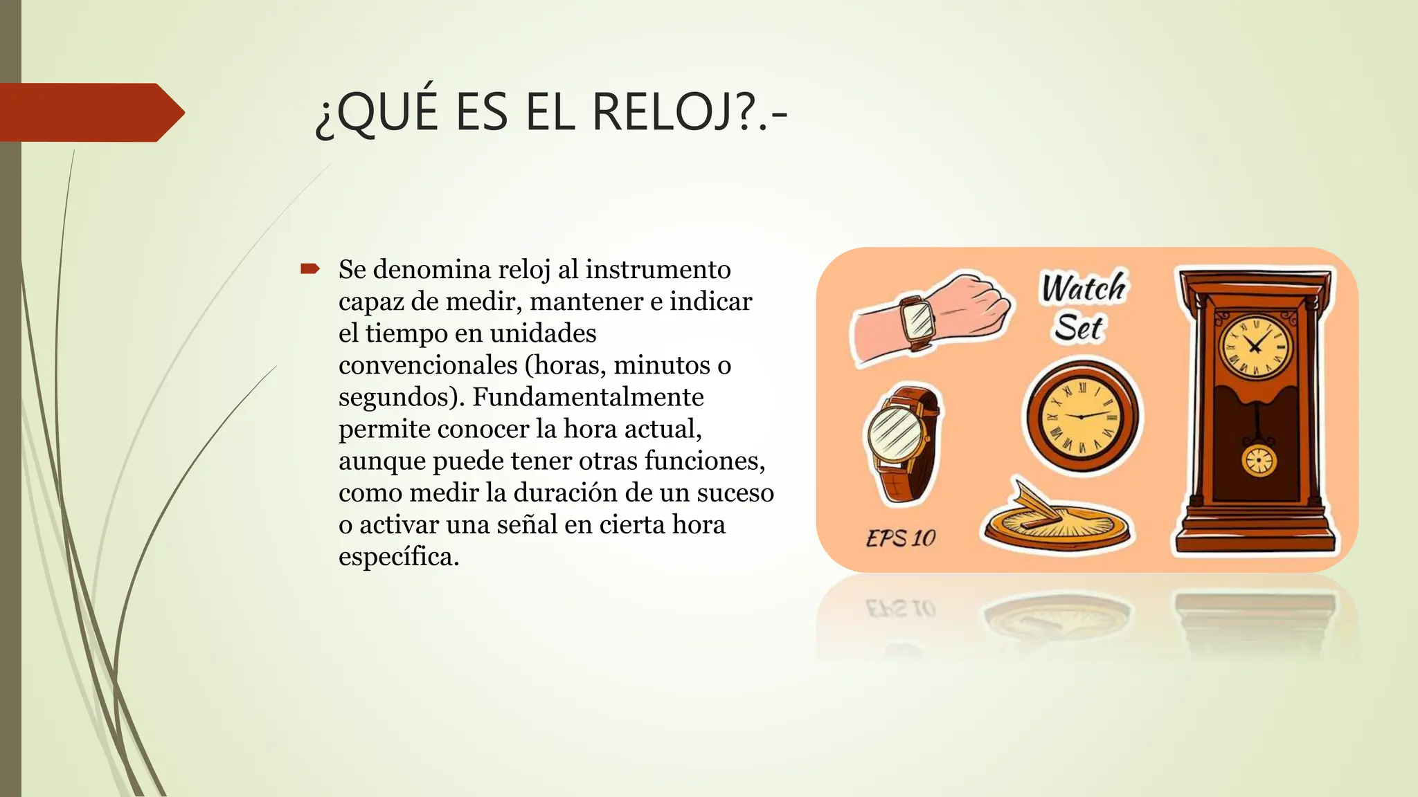EVOLUCION DEL RELOJ DESDE 750a.c HASTA EL AÑO 2000 | PPT