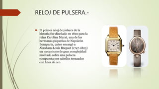 EVOLUCION DEL RELOJ DESDE 750a.c HASTA EL AÑO 2000 | PPTX
