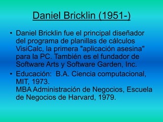 Evolucion de microsoft excel | PPT