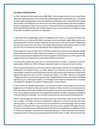 Evolucion de reportes citologicos | DOCX