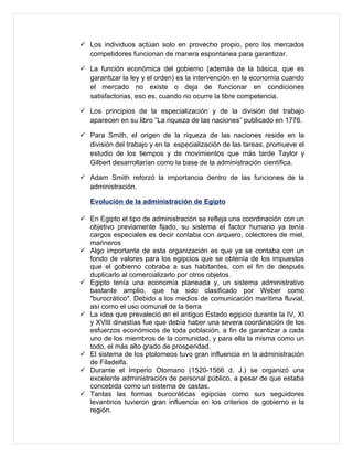 Evolucion Historica De La Administracion | DOC