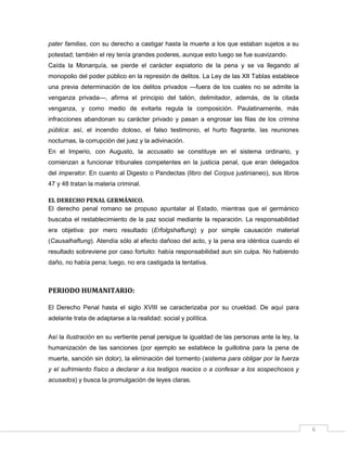 Evolucion historica del derecho penal | DOCX