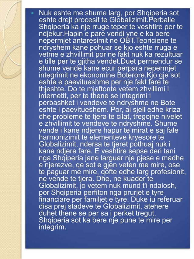 Evolucioni historik i globalizmit | PPTX