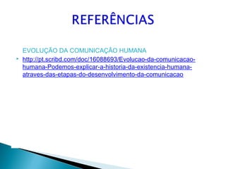 Evolução da Comunicação Humana | PPT