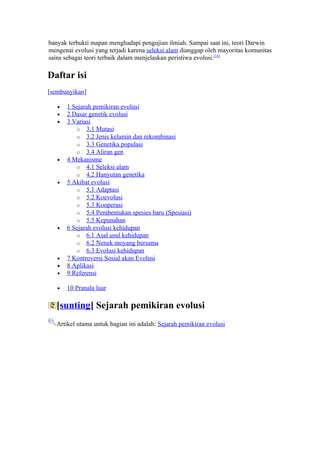 Evolusi | DOC