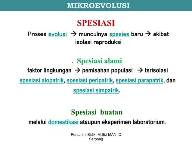 EVOLUSI-2.ppt biologi sma/k/man kelas 10,11,12 | PPT