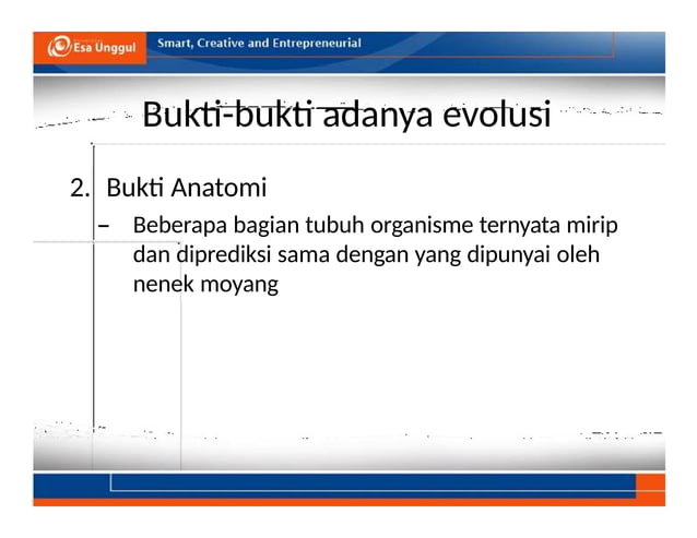 Teori evolusi materi kelas XII semester ganjil | PPTX