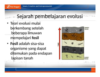 Teori evolusi materi kelas XII semester ganjil | PPTX
