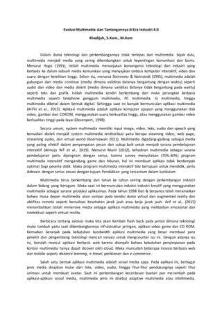 Evolusi Multimedia dan Tantangan Saat Ini - Artikel TRM.pdf