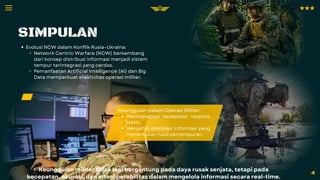 Evolusi Network Centric Warfare di Era Artificial Intelligence | PDF