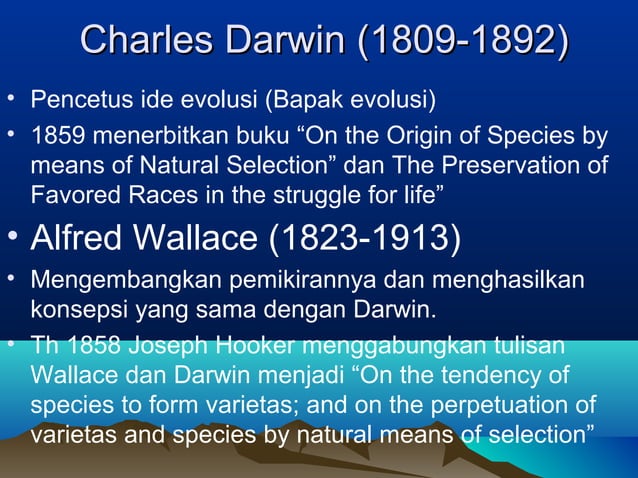 Evolusi Sebelum Darwin | PPT