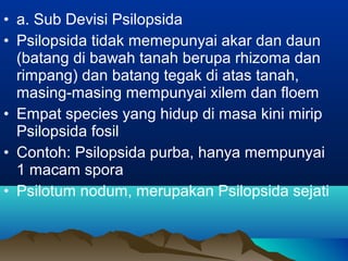 Evolusi Tumbuhan | PPT