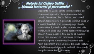Evolutia metodelor de_determinare_a_vitezei_luminii | PPTX