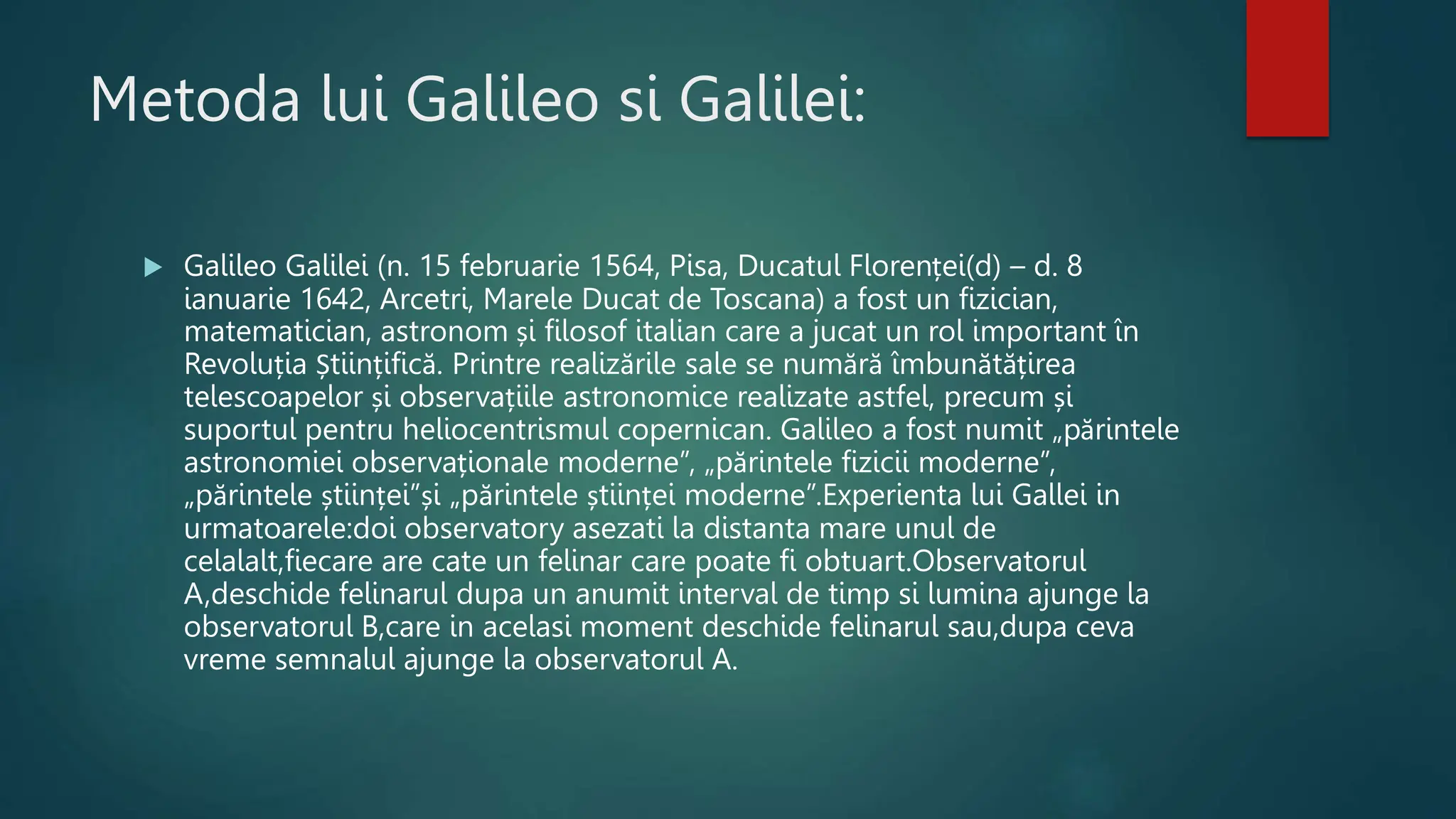 EVOLUTIA METODELOR DE DETERMINARE A VITEZEI LUMINII.pptx