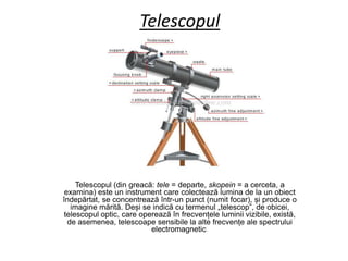 Evolutia telescoapelor | PPTX