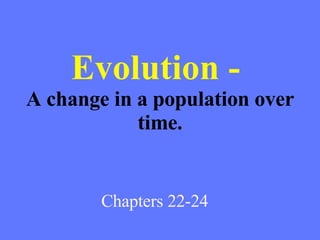 AP Evolution Notes | PPT
