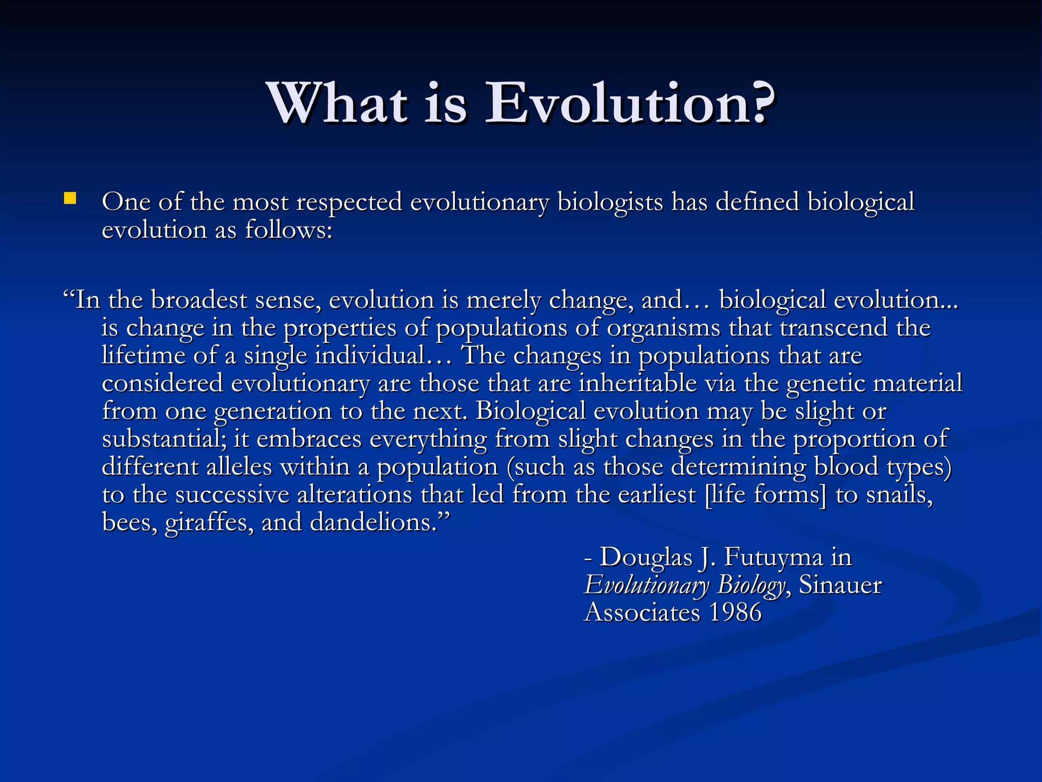 Evolution | PPT